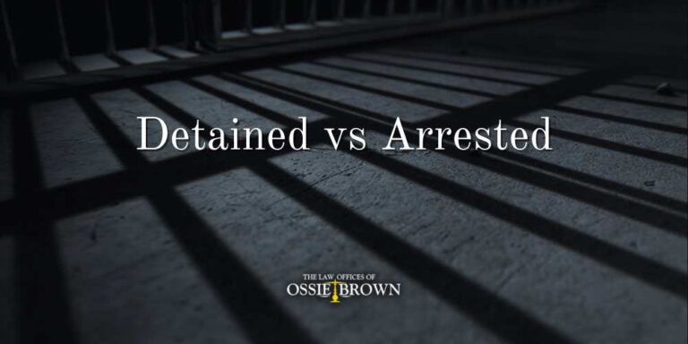 Detained vs Arrested | Difference in Being Detained and Arrested